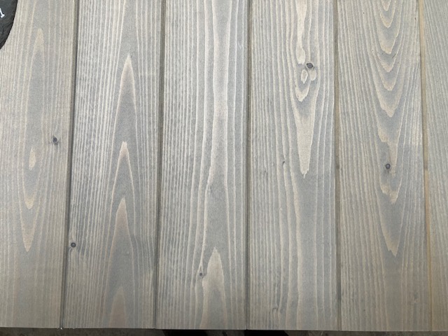 vuren schroten 1,8x 11cm grijs gebeitst overhangend veer groef ...